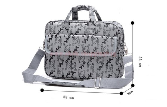 Cute hello kitty pattern nylon laptop bag lightweight messanger case for girl