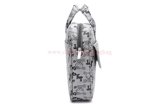 Cute hello kitty pattern nylon laptop bag lightweight messanger case for girl
