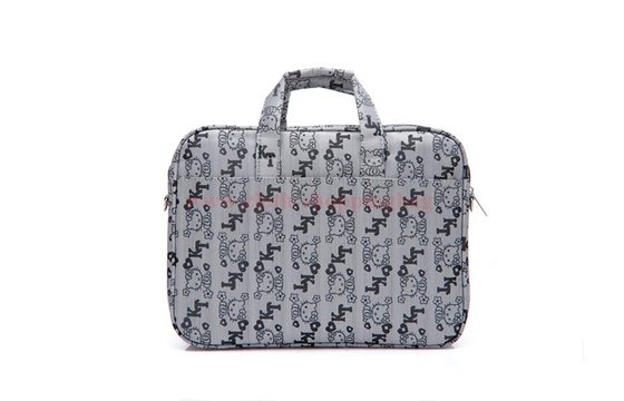 Cute hello kitty pattern nylon laptop bag lightweight messanger case for girl