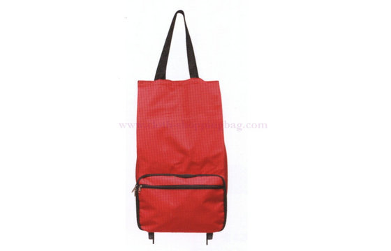 Colorful durable foldable trolley shopping bag large with heat pringting