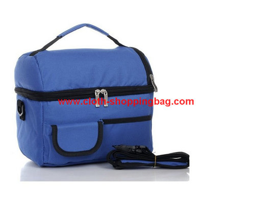 Durable polyester fiber travel cooler bag , red lunch bag 4200ML