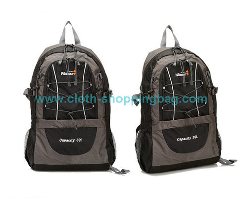 Speed - lift handle polyester fabric camping gear backpack with Thickening sponge
