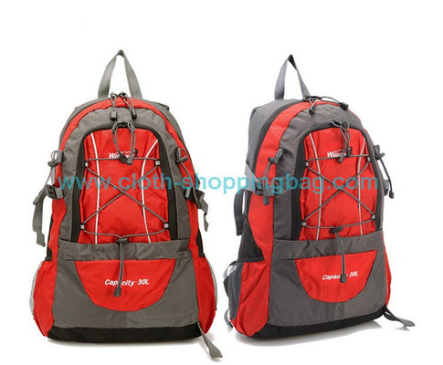 Speed - lift handle polyester fabric camping gear backpack with Thickening sponge