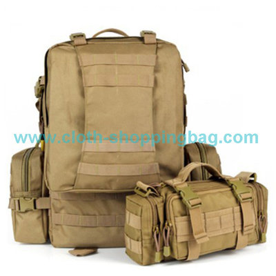 Zipper compartment on flip top , camping gear backpack  with large capacity