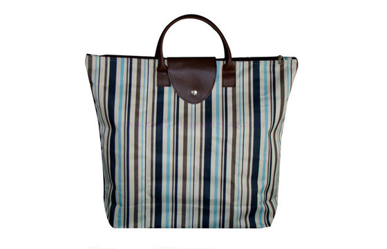 Heat printing large internal capacity foldable shopping handbags for women