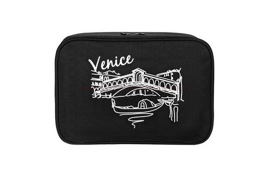 Multi - function travel storage wash bag with mesh compartments inside