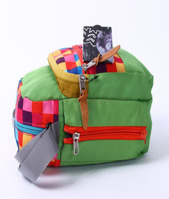 Colourful small Nylon Shoulder bag for girl with logo - printing