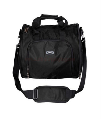 Fashion travel duffel nylon shoulder bag with front zipper pocket 45*25*26 cm