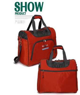 Custom printed recycled nylon shoulder business tote bag for boys
