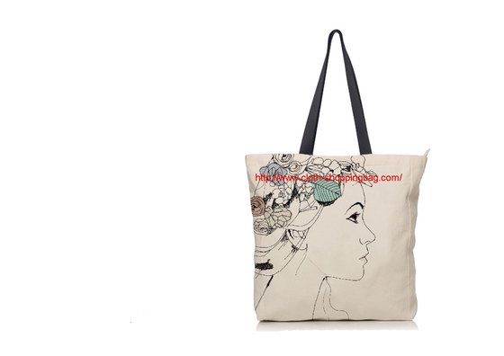 ODM Logo- printed durable lightweight cloth shopping bag for daily shopping