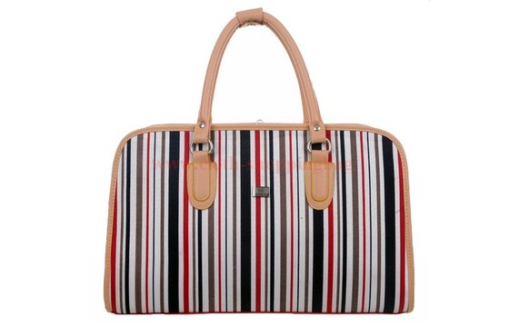 Подгонянное striped перемещение ткани кладет в мешки с подкладкой для дамы, большой внутренней емкостью