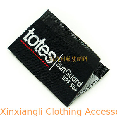 Centerfold Custom Woven Tags For Clothing , Woven Brand Labels Low Minimum