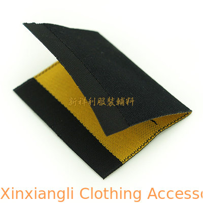 Damask Woven Clothing Labels With Centerfold , Woven Name Tags For Clothes