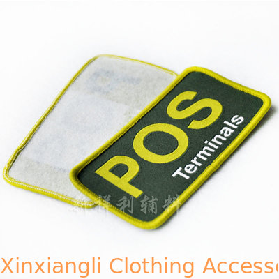 Custom Recycle Woven Garment Patches , Woven Badges No Minimum For Terminals