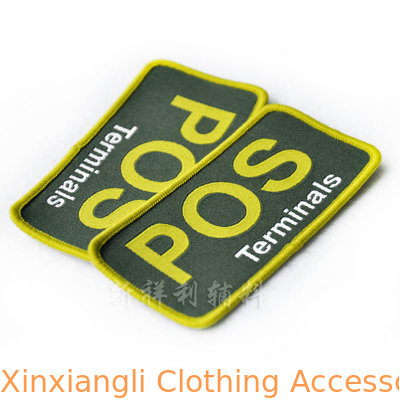 Custom Recycle Woven Garment Patches , Woven Badges No Minimum For Terminals