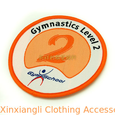 100% Polyester Multi Colored Custom Woven Patches For School Uniform Decor