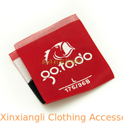 Washable Woven Garment Labels For Clothing Size / Brand / Material Name Show
