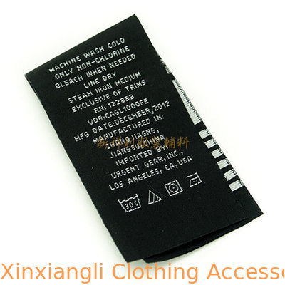Professional Woven Clothing Tags , Woven Care Labels Tags For Clothes For Business