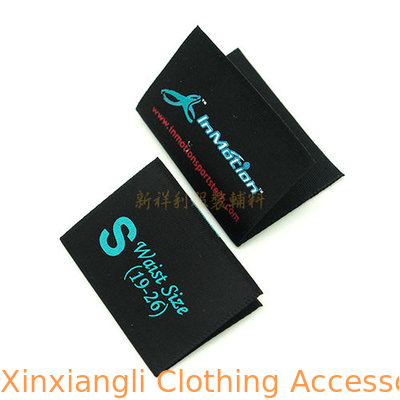 Fashion Design Polyester Woven Clothing Labels For Damask Garments / Hats