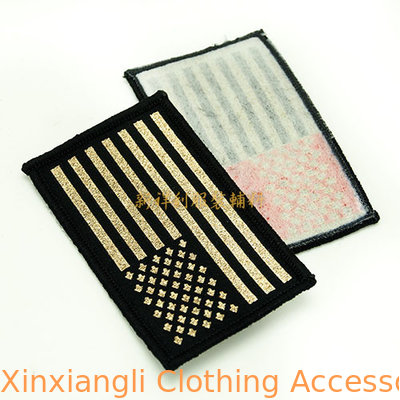 Eco Friendly Custom Woven Patches For Garments Customized Size / Color