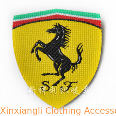 Laser Cut Custom Woven Patches For Clothes With Customize Color And Size