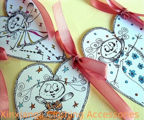 Personalised Custom Printed Hang Tags For Kid Clothing Coated Paper Material