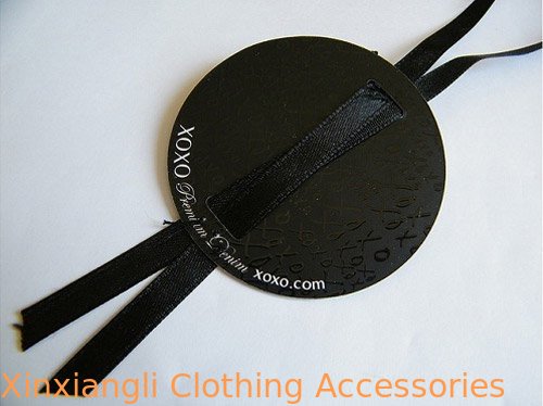 Round Shaped Clothing Hang Tags Coated / Craft Paper Material For Children Garment