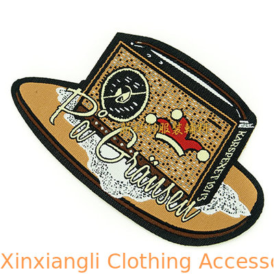 Customize Shaped Clothing Woven Patches No Minimum Laser Cut Personalised