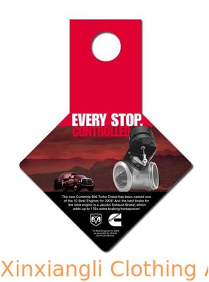 Craft Paper Custom Made Clothing Hang Tags , Garment Hang Tags For Brand