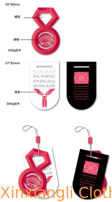 Coated Or Craft Paper Custom Hang Tags For Clothing / Bags Low Minimum