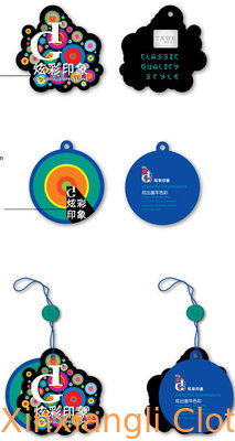 Coated Or Craft Paper Custom Hang Tags For Clothing / Bags Low Minimum