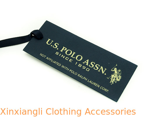 Eco Friendly Paper Clothing Swing Tags , Custom Printed Hang Tags For Uniform