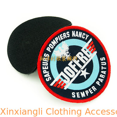 Woven Decorative Patches For Clothes , Custom Cloth Badges Garment Accessories