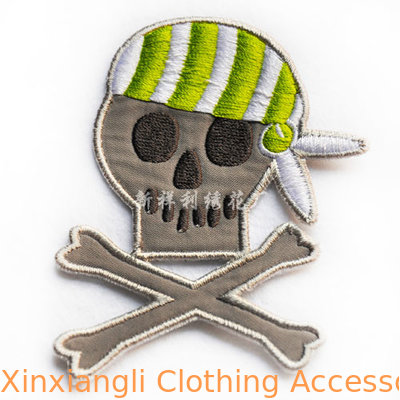 Eco-friendly And Washable  Clothing Embroidered Patches For Clothing Iron On Backing