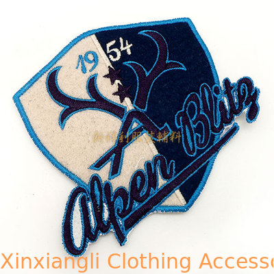 Colorful  And Embossed  Clothing Embroidered Patches For Clothing Iron On Backing