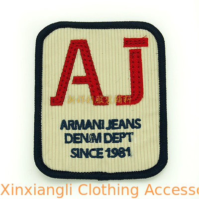 Iron On Garment Vintage Embroidered Patches , Personalised Embroidered Badges