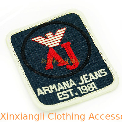 Iron On Garment Vintage Embroidered Patches , Personalised Embroidered Badges