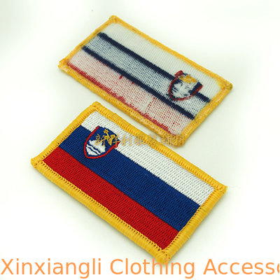 3D Clothing Embroidered Patches , Embroidered Hat Patches Small Quantities