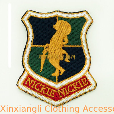 Classical Design Clothing Embroidered Patches Washable Eco Friendly