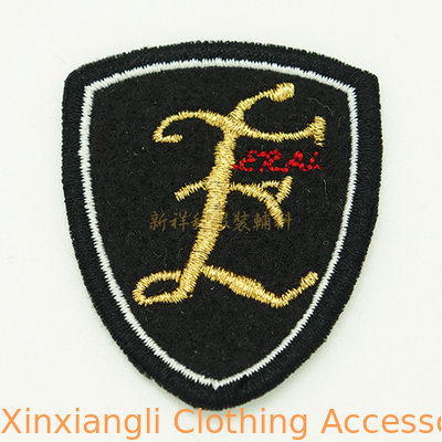Custom Heat Press Iron On Embroidered Patches For Clothing No Minimum