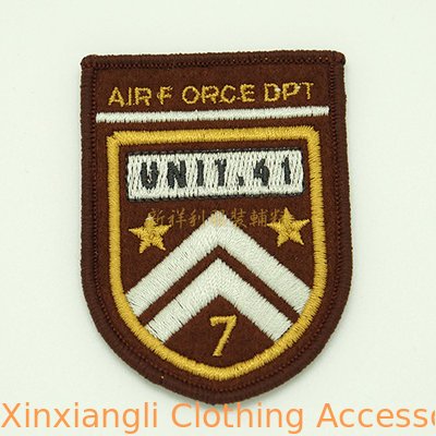 Custom Heat Press Iron On Embroidered Patches For Clothing No Minimum