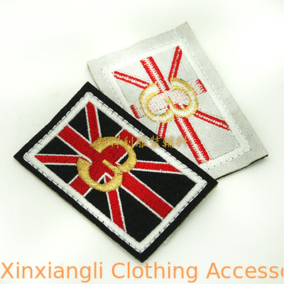 Individual Iron On Backing Clothing Embroidered Patches Custom Design Skin Friendly