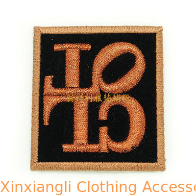 Individual Iron On Backing Clothing Embroidered Patches Custom Design Skin Friendly