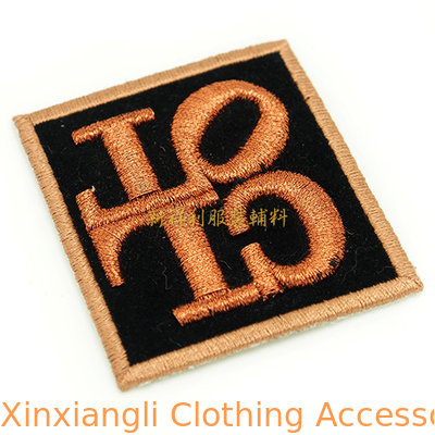 Individual Iron On Backing Clothing Embroidered Patches Custom Design Skin Friendly
