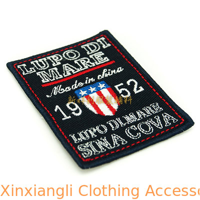 Eco Friendly Clothing Embroidered Patches , Iron On Embroidered Patches For Clothes