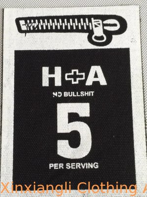 Printable Black Color Garment Care Labels Content Labels For Clothing OEM ODM