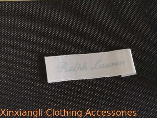HD Washing Instructions Garment Care Labels with Taffeta / Satin / Damask Material