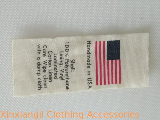 Custom Oil Proof Garment Care Tags , Offset Printing Cloth Washing Labels