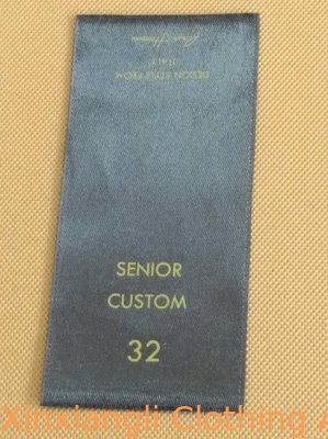 Customized Color Clothing Care Labels With Washing Instruction Info Eco Friendly