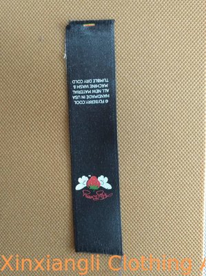 Customized Color Clothing Care Labels With Washing Instruction Info Eco Friendly
